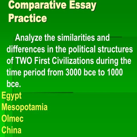 Comparative essay practice 9 3 | PPT