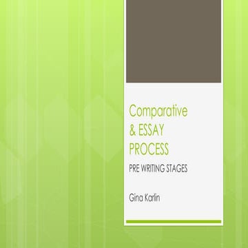 how to write effective Comparative Essays | PPTX
