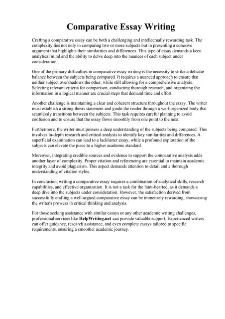 Descriptive Essay Examples About A Person | PDF