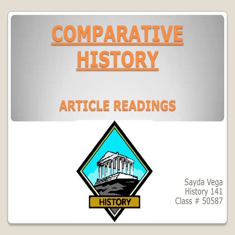 Comparative History | PPT