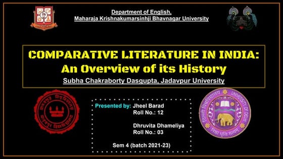 Comparative Literature in India by Amiya dev.pptx