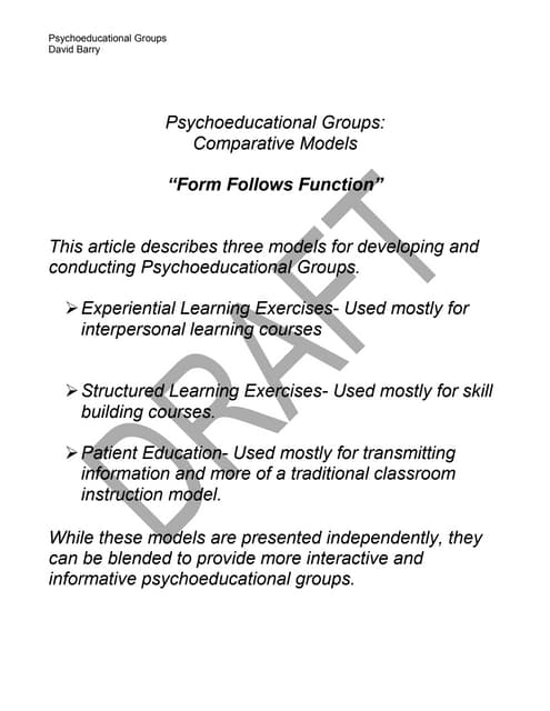 structured learning experiences | PPT | Education