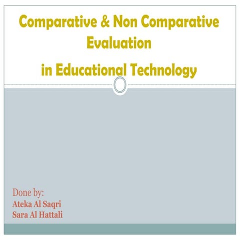 Comparative & non comparative | PPT