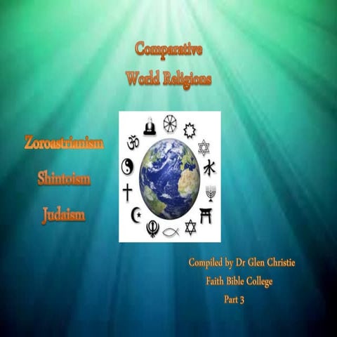 Comparative religion part 3 | PPTX | Judaism | Religion & Spirituality