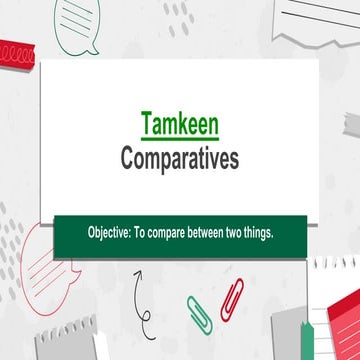 comparative adjectives lesson school students | PPT