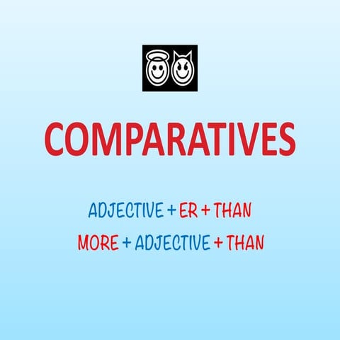 Comparatives using adjectives in English | PDF