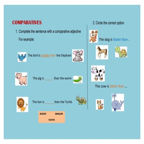 Comparatives easy exercises | DOC