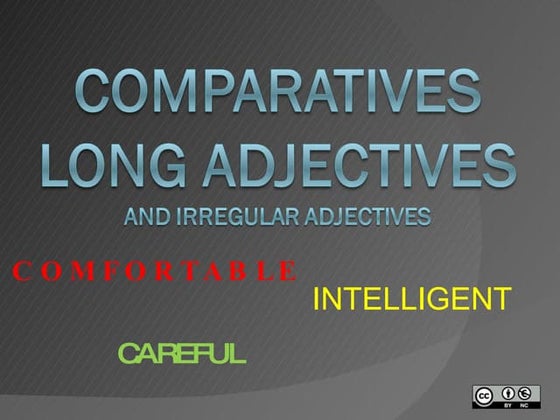 Comparison of adjectives | PPTX