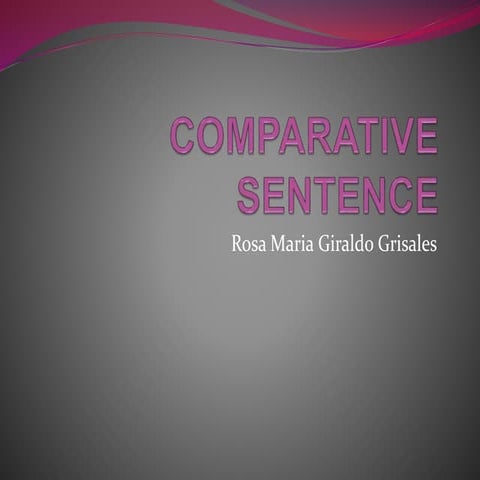 Comparative sentence | PPT