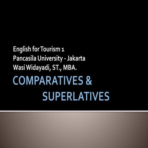 Comparatives & Superlatives | PPT