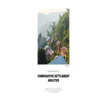 Comparative Settlement Study about different Vernacular Villages | PDF