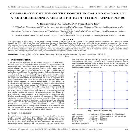 Comparative study of the forces in g+5 and g+10 multi storied buildings ...