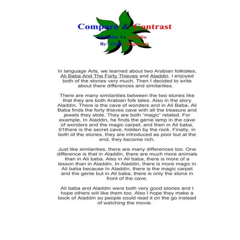 Compare & Contrast | DOC