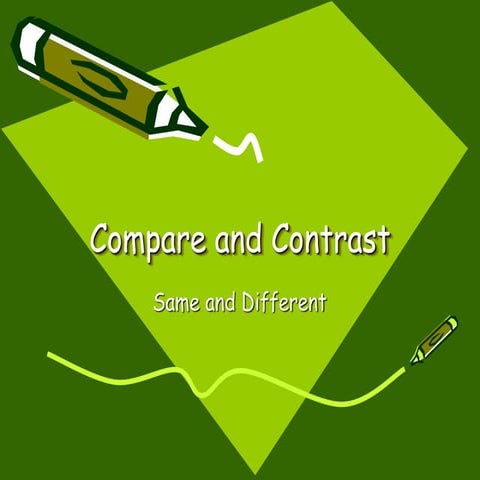 Compare and contrast_ppt | PPT
