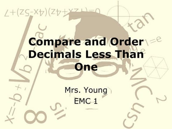 Comparing and Ordering Decimals | PPT