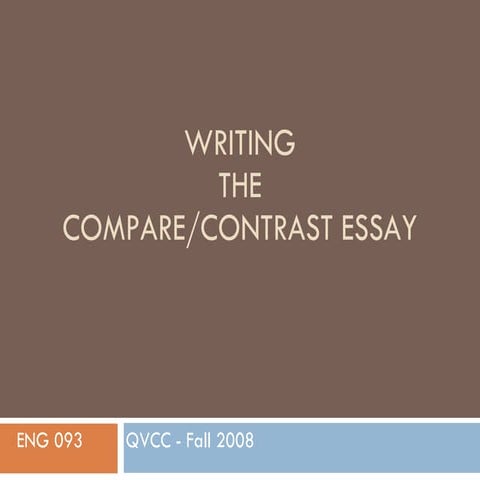Compare Contrast | PPT