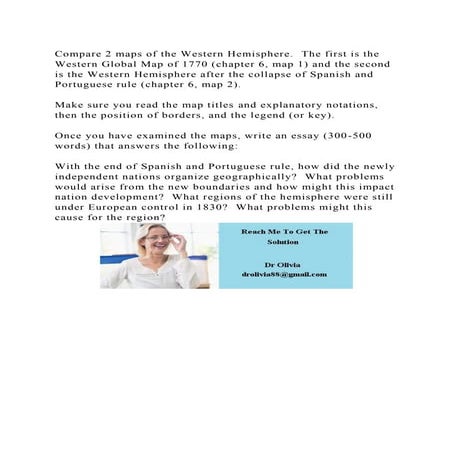 Compare 2 maps of the Western Hemisphere. The first is the Western .docx