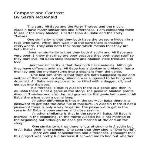 Compare and contrast | PDF