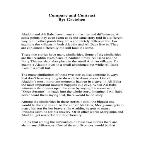 Compare and contrast- | PDF