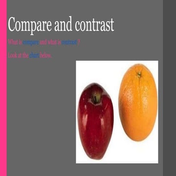 Compare and contrast | PPTX