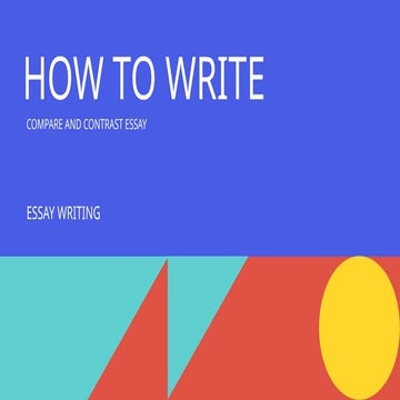 comparison and contrast | PPTX