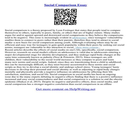 Compare And Contrast Essay About Two People | PDF | Parenting Teens ...