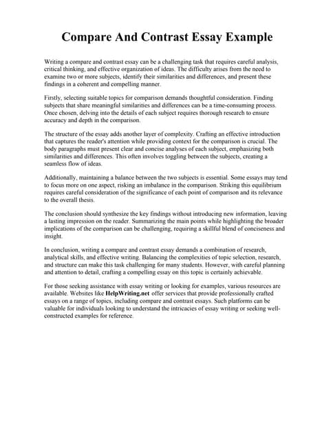 A Compare And Contrast Essay.pdf