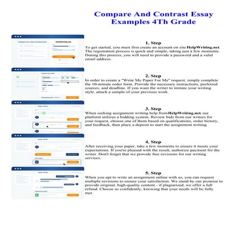 Compare And Contrast Essay Examples 4Th Grade | PDF