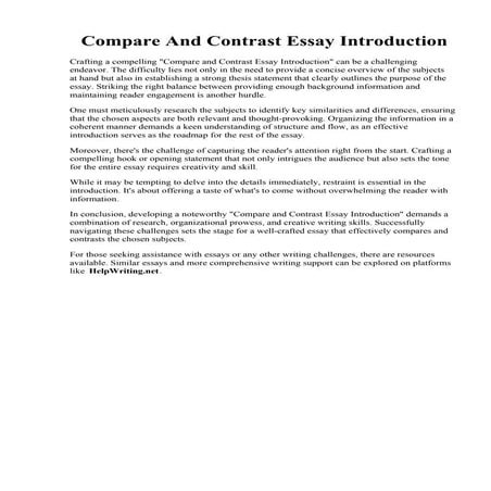 Compare And Contrast Essay Introduction.pdf