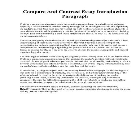Compare And Contrast Essay Introduction Paragraph.pdf