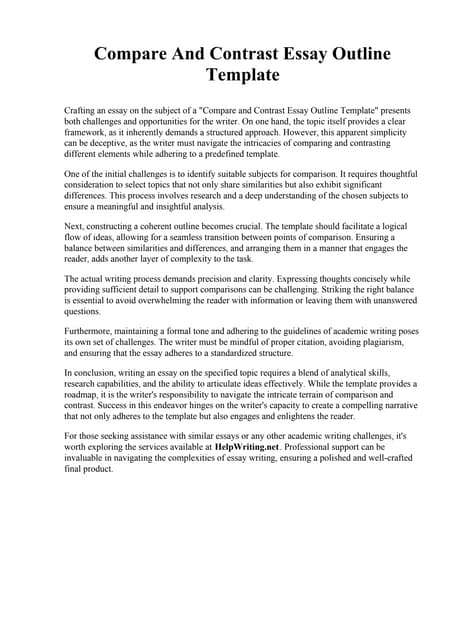 Compare And Contrast Essay Outline Template.pdf Compare And Contrast Essay Outline Template.pdf