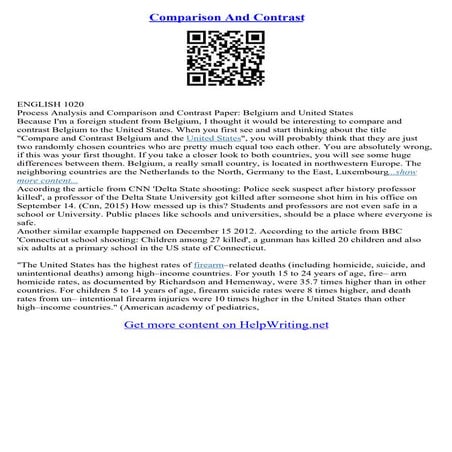 Compare And Contrast Essay Questions | PDF