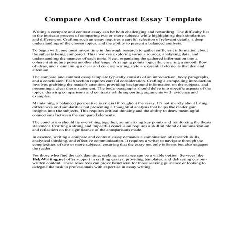 Compare And Contrast Essay Template.pdf