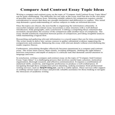 Personal Response Essay Examples | PDF