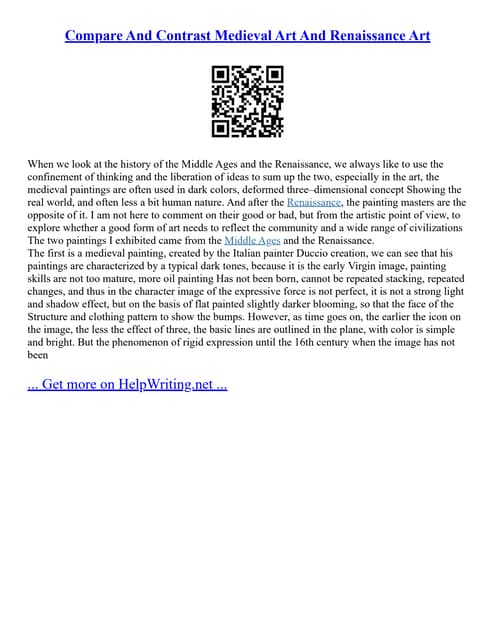 The renaissance poster | PDF