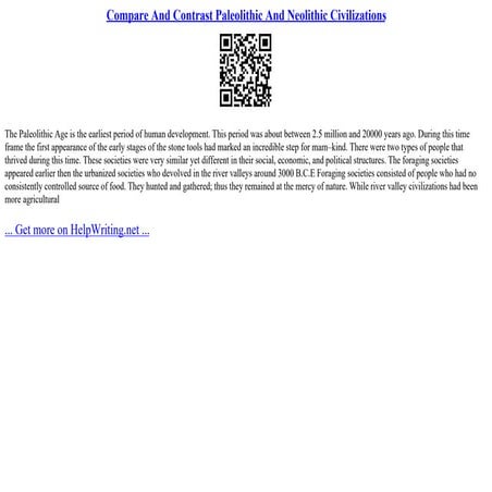 Ppt Neolithic Vs Paleolithic Comparison Posters