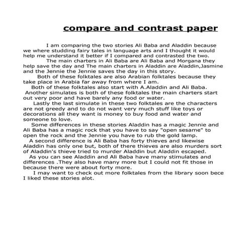 Compare and contrast_paper | PDF