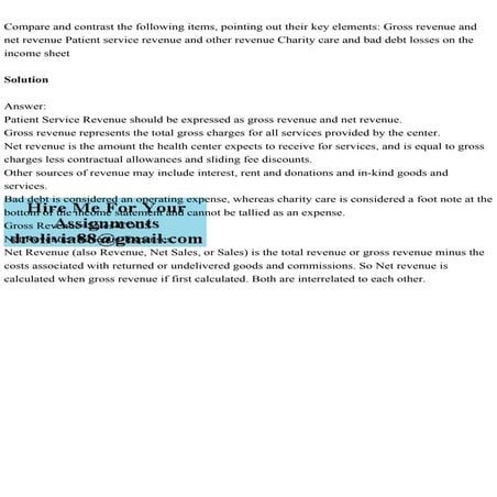 Compare and contrast the following items, pointing out their key ele.pdf