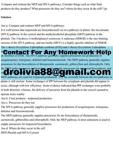 Non mevalonatepathway | PPT