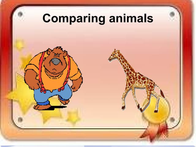 Animals comparatives | PPTX