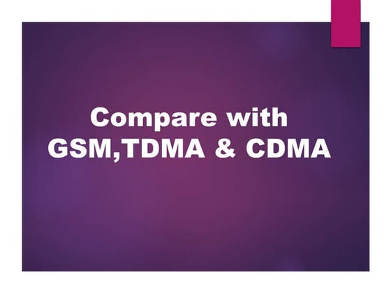 TDMA Time Division Multiple Access | PPT