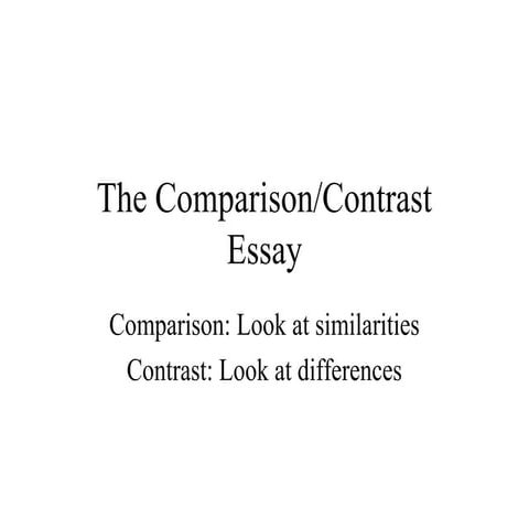 Overview Comparison and Contrast:Block and Point by Point Method | PPT