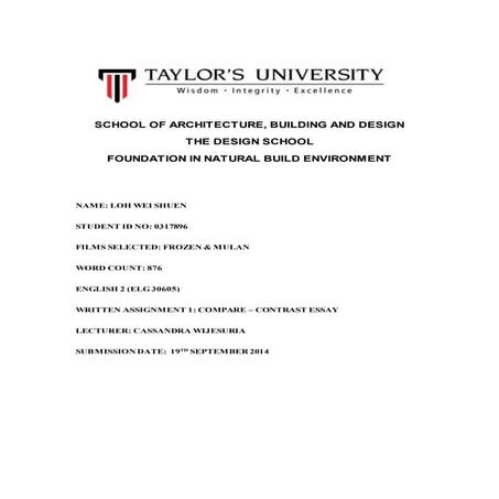 Compare/contrast essay | PDF