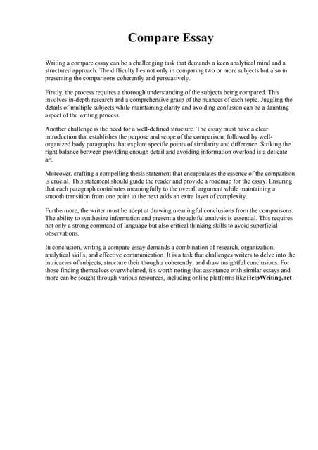 Compare And Contrast Essay Point By Point.pdf