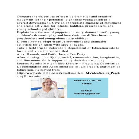 Creative Movement for Kids | DOCX