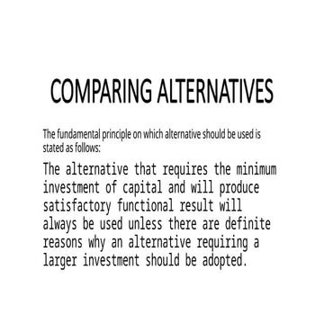 COMPARING ALTERNATIVES, solved problems.pptx