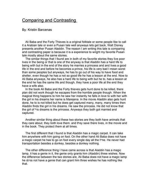 Compare and contrast | PDF