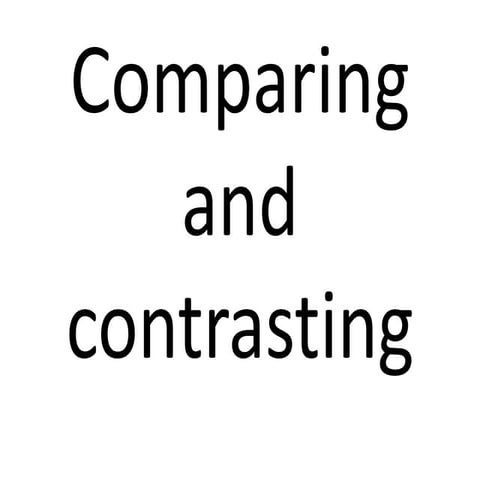 Comparing and contrasting DIVERSITY.pptx
