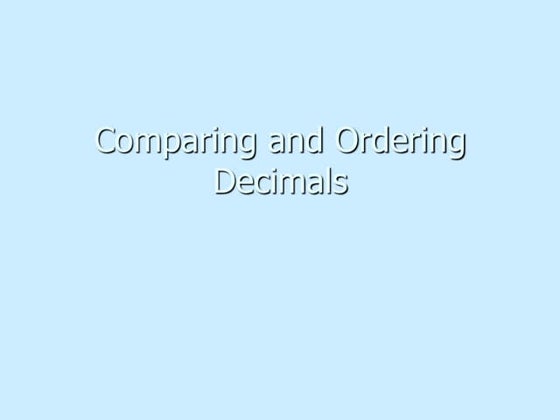 Decimals | PPT