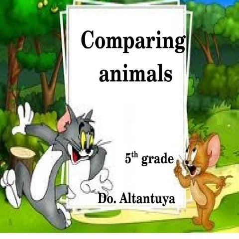Comparing animals | ODP